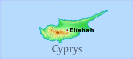 Map - Elishah - BibleBento.com