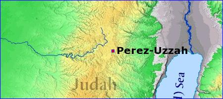 Map - Perez-Uzzah - BibleBento.com